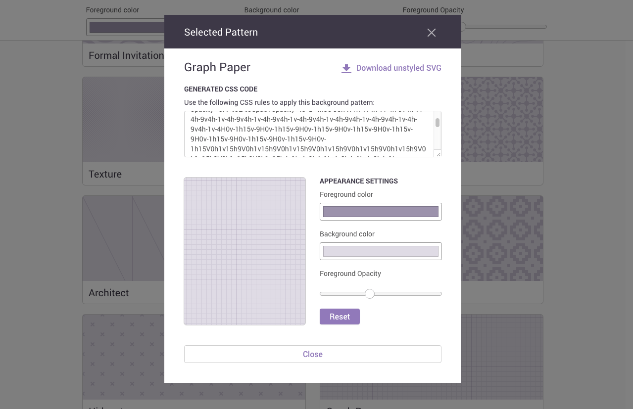 Hero Patterns – Des motifs pour backgrounds au format SVG